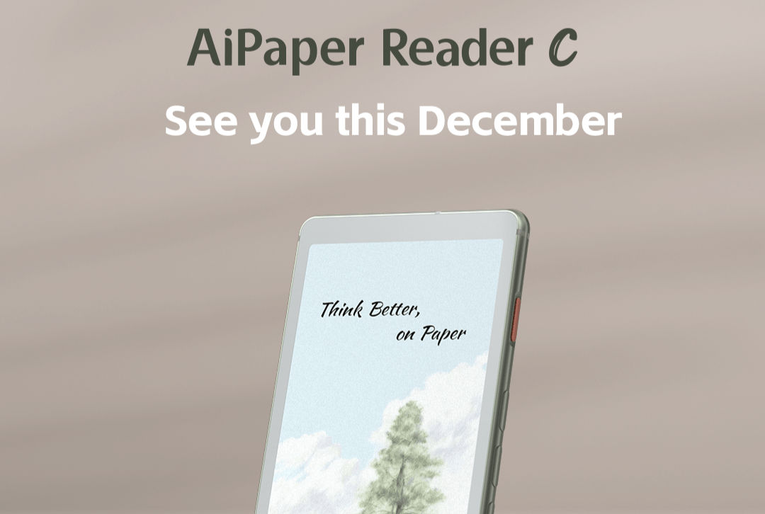 AiPaper Reader C: Color E-Ink E-Reader Announced for December - The E ...