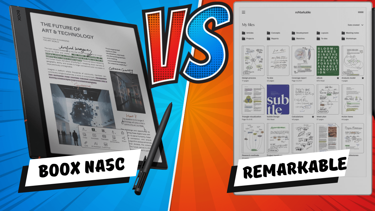 Boox Note Air 5C vs. reMarkable Paper Pro: Which E-Ink Note Tablet is ...
